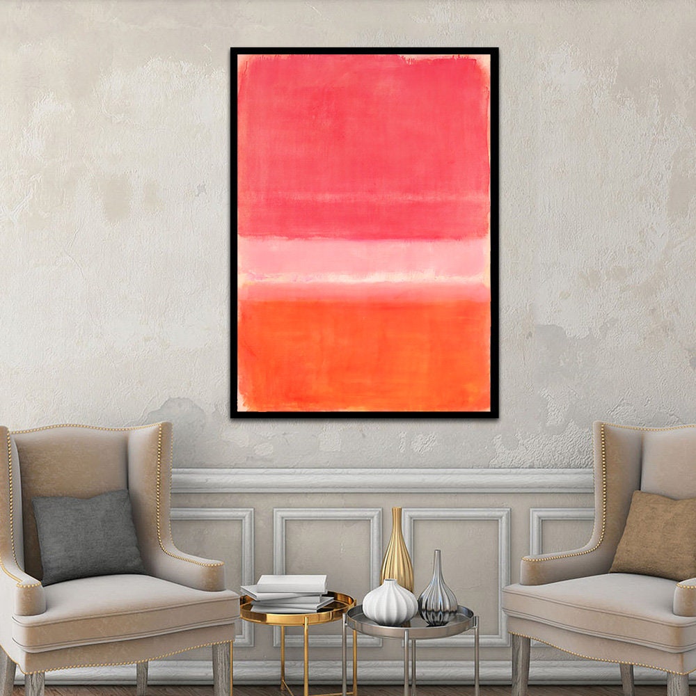 Mark Rothko Canvas orange, Pink Mark Rothko Wall Art,mark Rothko ...