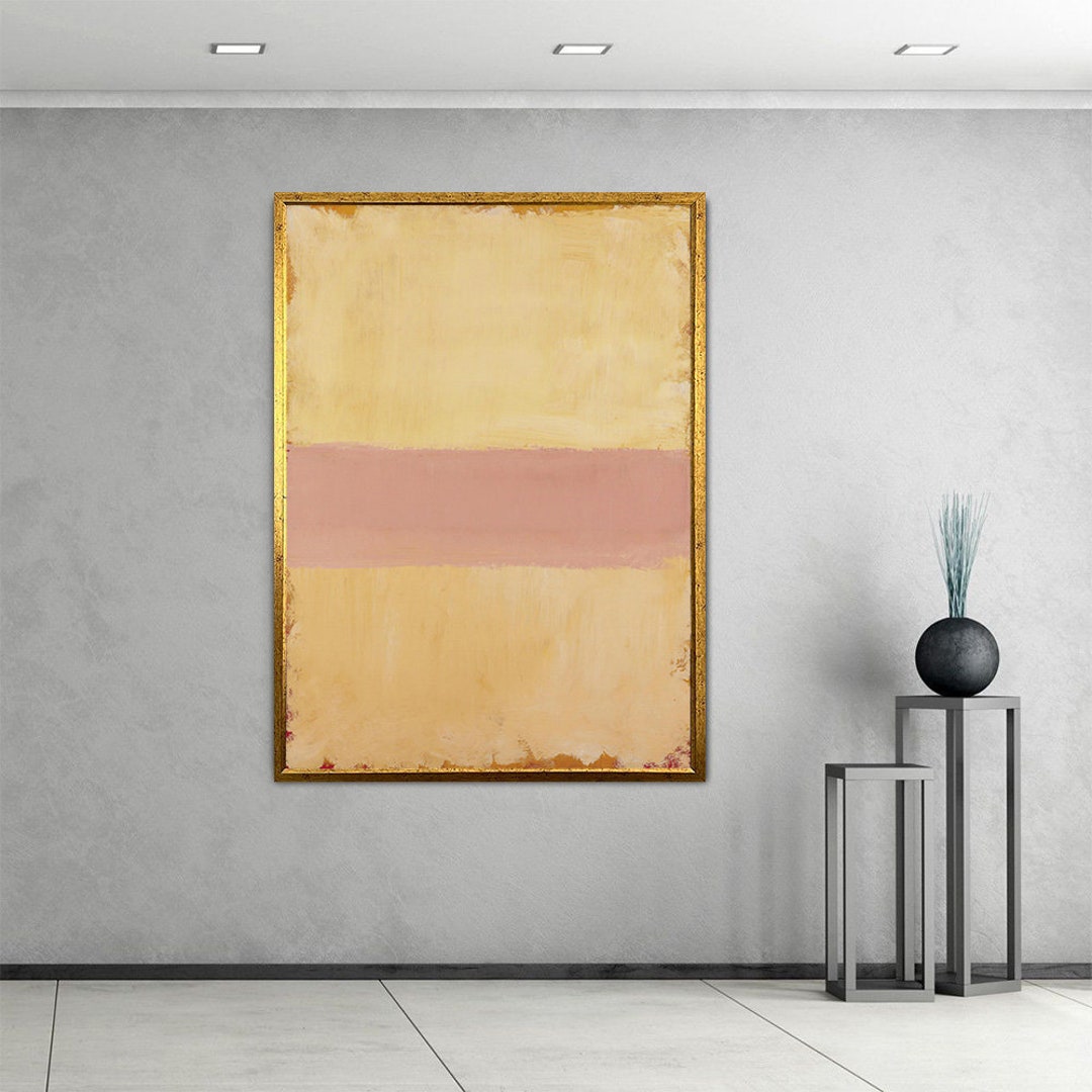 Mark Rothko cream Color and Pinkmodern Canvas, Mark Rothko Wall Art ...