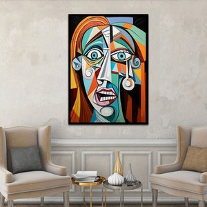 Abstract Human Portrait Canvas Print ,abstract Human Home Decor ...