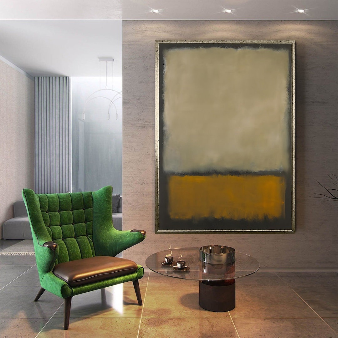 Mark Rothko Print Twocream and Brown Pieces, Modern Wall Decoration ...