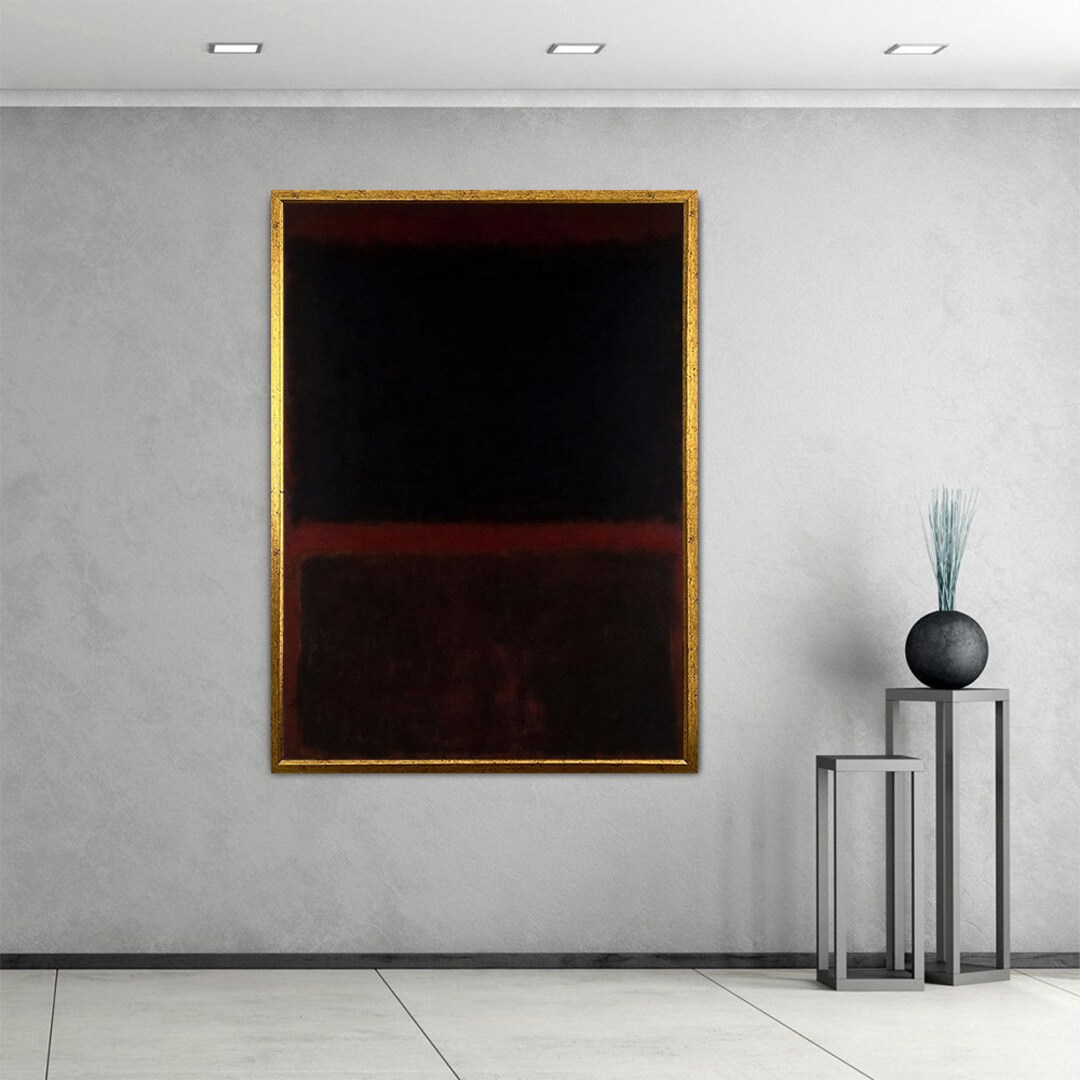 Mark Rothko blackmodern Canvas Mark Rothko Home Art, Minimalist Wall ...