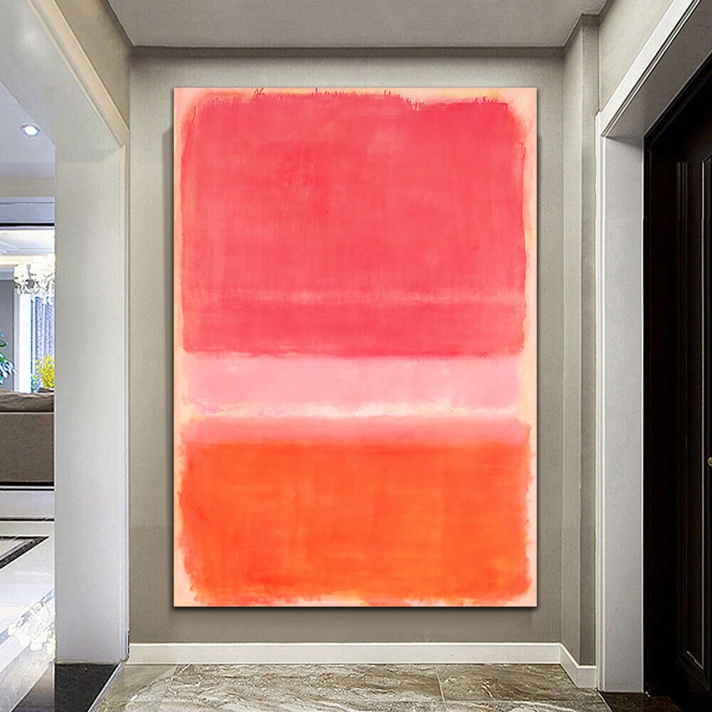 Mark Rothko Canvas orange, Pink Mark Rothko Wall Art,mark Rothko ...