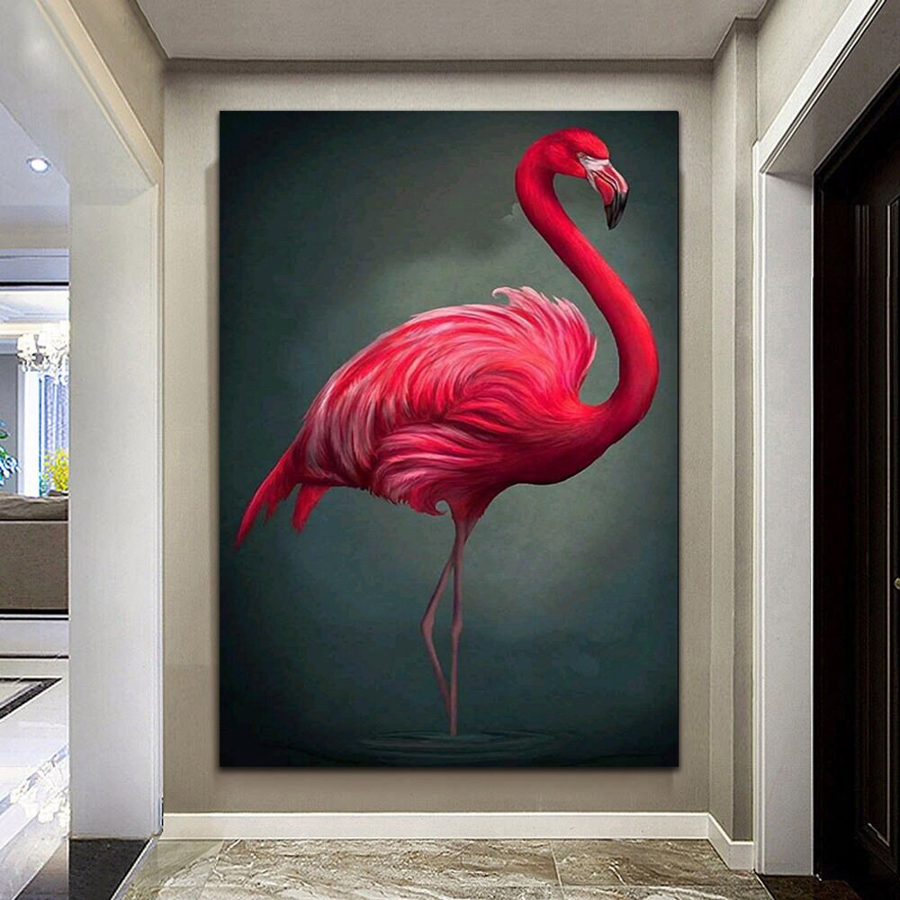 Flamingo Canvas, Animals Home Decor, Flamingo Decor, Pink Flamingo ...