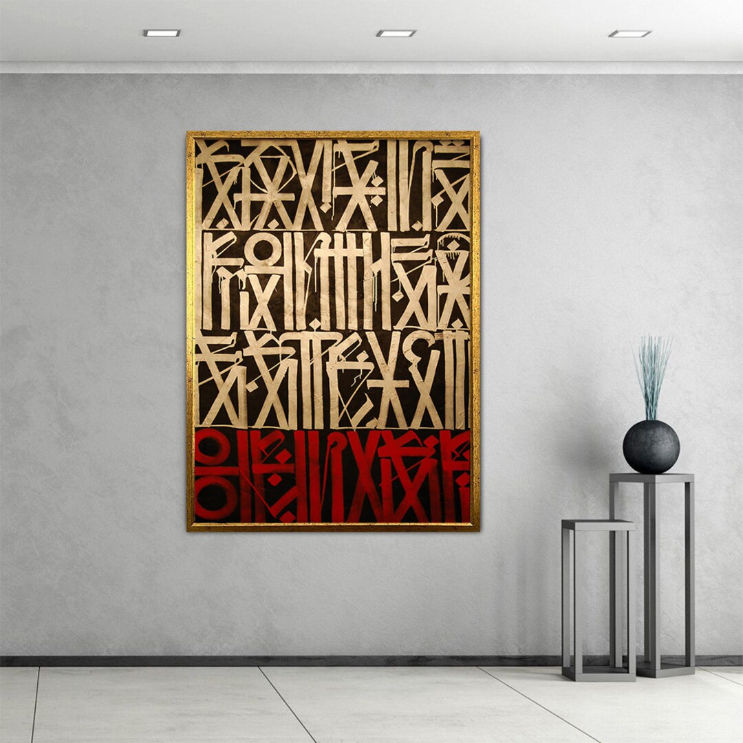 Retna Wall Art, American Street Art, Two-color Written Art, Graffiti ...