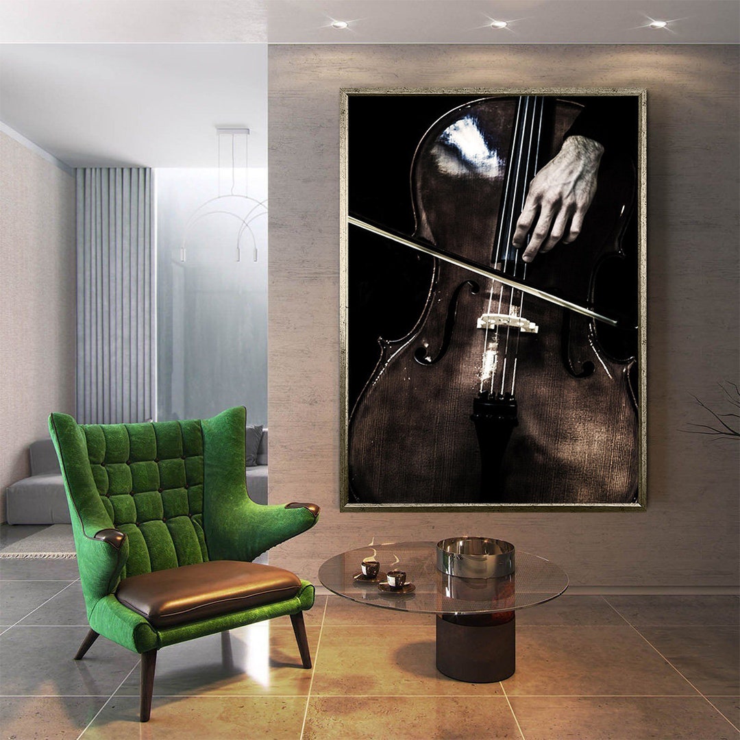 Cello Canvascello Wall Decormusic Artmusic Home Decorready - Etsy