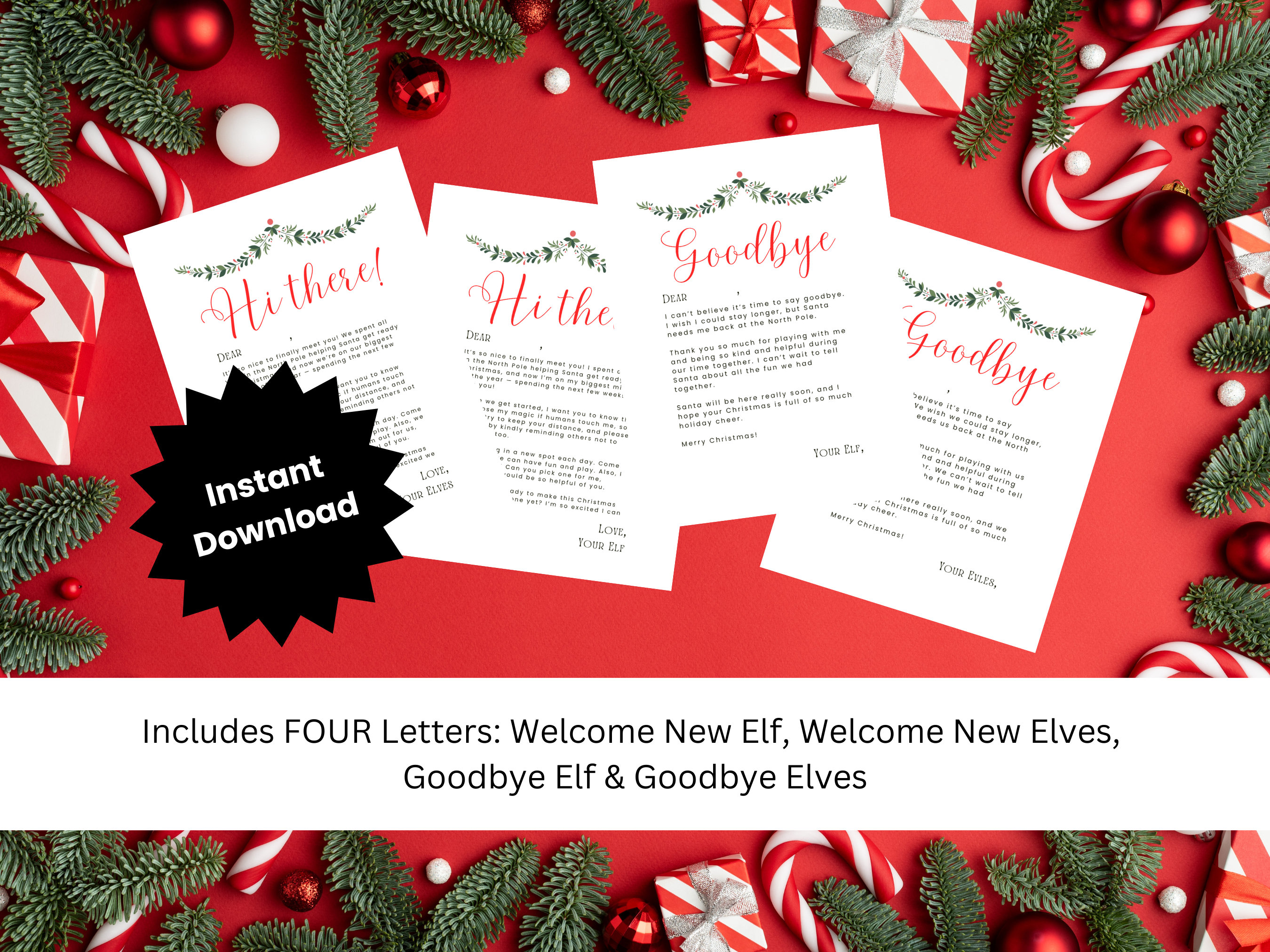 Elf Arrival Letter, NEW ELF LETTER, Multiple New Elves Letter, Goodbye ...