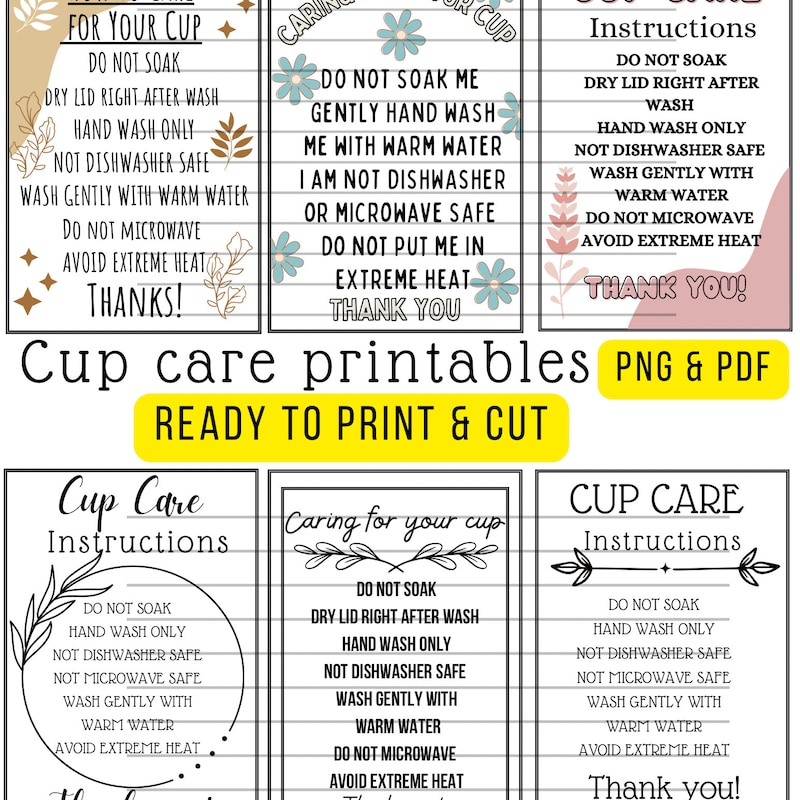 Care Instructions Svg - Etsy