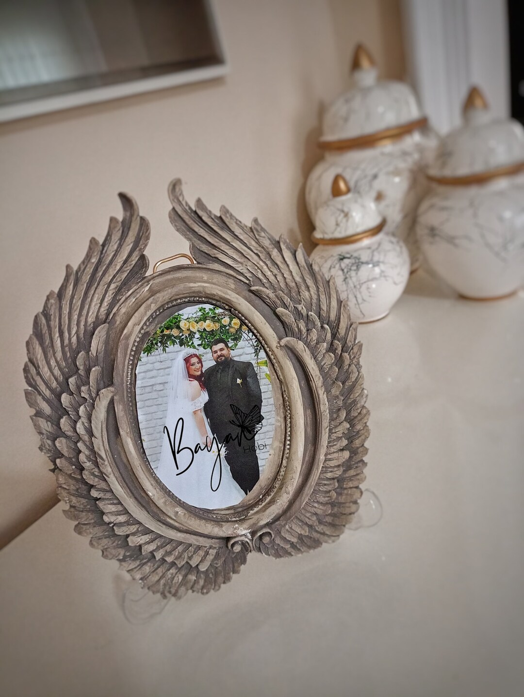 Unique Photo Frame, Wedding Photo Frame, Angel Wing Frame. Home Decor ...