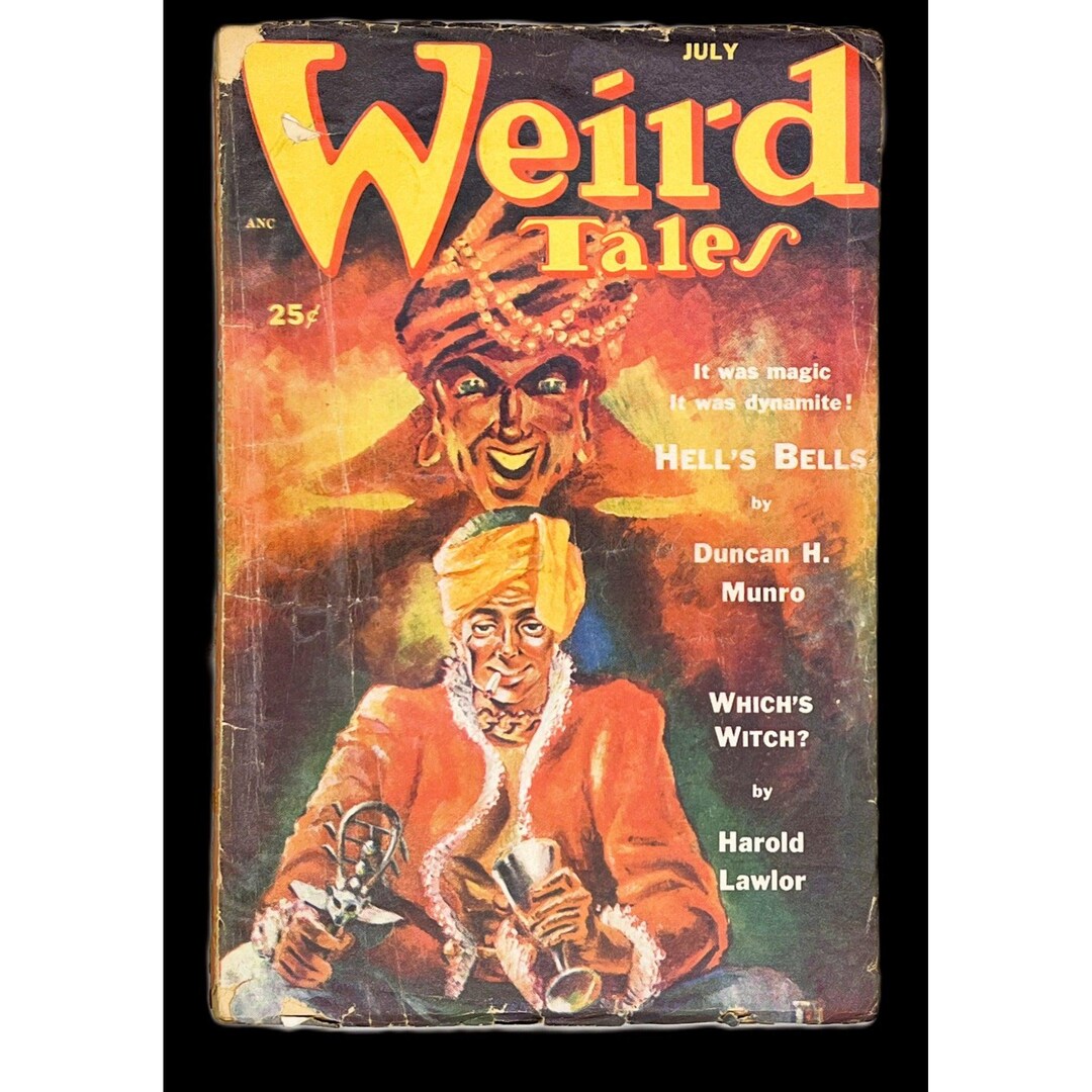 Weird Tales, July 1952 - Featuring "hell's Bells" by Duncan Munro - Etsy