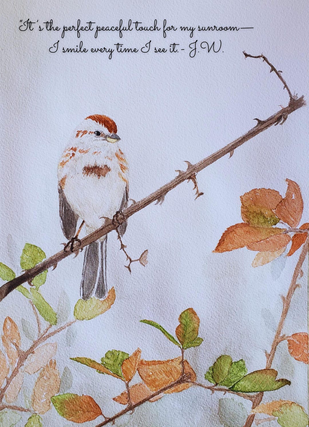 Custom Wildlife Watercolor Portrait | Hand-painted Original Animal Art ...