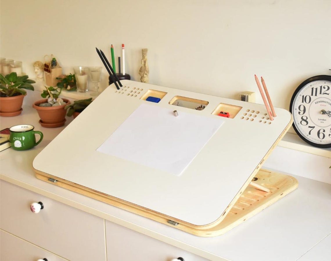 Writing Table, Sketching Board,,portable Drawing Board for A3, Handmade ...
