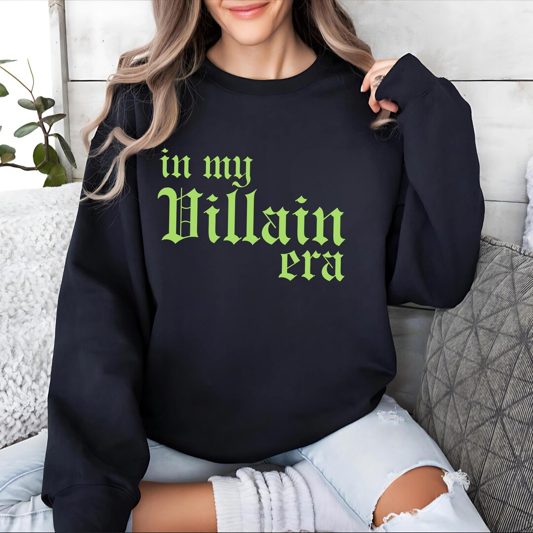 In My Villain Era Sweatshirt, Villain Era Shirt, Gothic Trending Sayings, Villain Lover Gifts ...