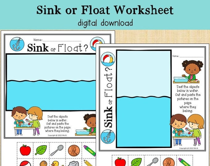 Things That Float & Things That Don't Preschool Science - Etsy