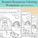 Natural Resources Coloring Page Worksheet - on the Farm - Etsy