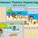 Summer Number Sequencing Puzzles Worksheet Counting 1s 2s 3s 5s 10s ...