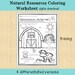 Natural Resources Coloring Page Worksheet - on the Farm - Etsy