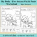 My Body - Five Senses Cut and Sort Worksheet - Etsy