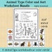Animal Type / Classification Coloring Sorting Worksheets | Science ...