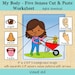 My Body - Five Senses Cut and Sort Worksheet - Etsy