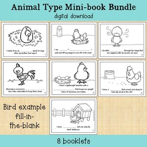 Animal Characteristics Mini Book Bundle | 6 Animal Classes - Etsy