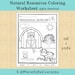 Natural Resources Coloring Page Worksheet - on the Farm - Etsy