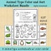 Animal Type / Classification Coloring Sorting Worksheets | Science ...