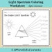 Light Spectrum Coloring Worksheet Printable - Etsy