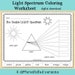 Light Spectrum Coloring Worksheet Printable - Etsy
