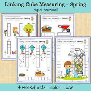 Linking Cube Measuring Bundle | All Seasons - Winter, Spring, Summer ...