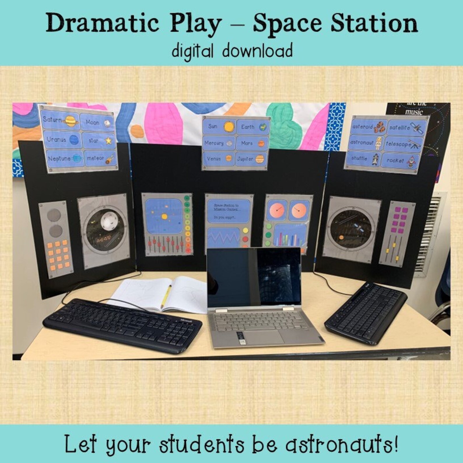 Dramatic Play - Space Station Printable - Etsy