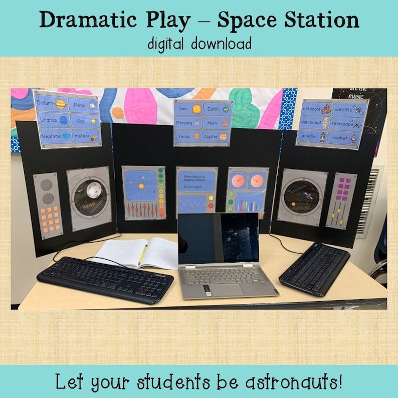 Dramatic Play - Space Station Printable - Etsy