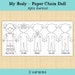 My Body - Paper Chain Doll - Etsy