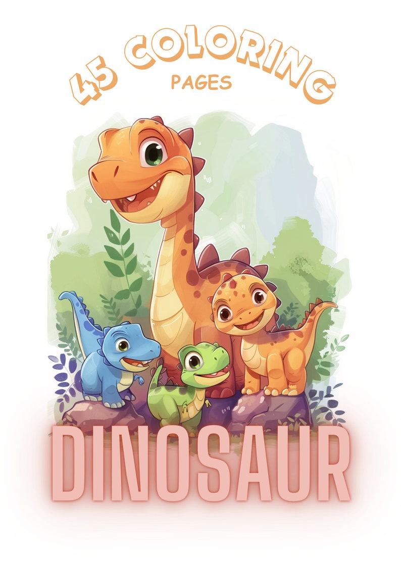 45 Easy Dinosaur Coloring Pages for Kids Toddlers Preschoolers Toddlers ...