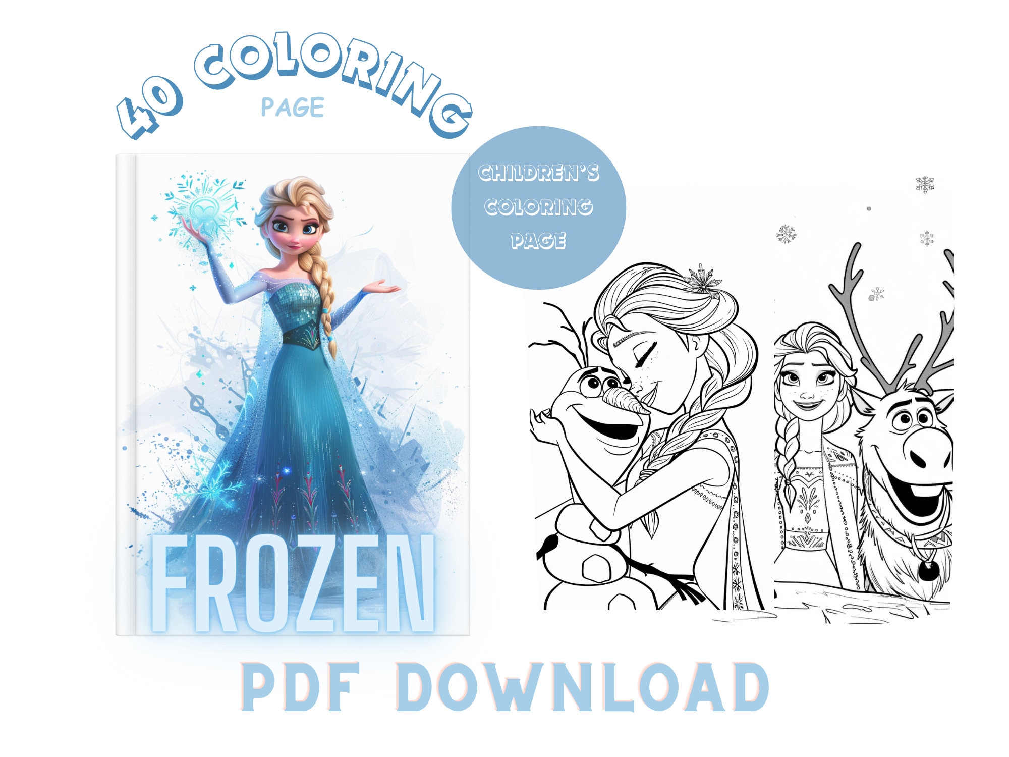 Frozen Coloring Page