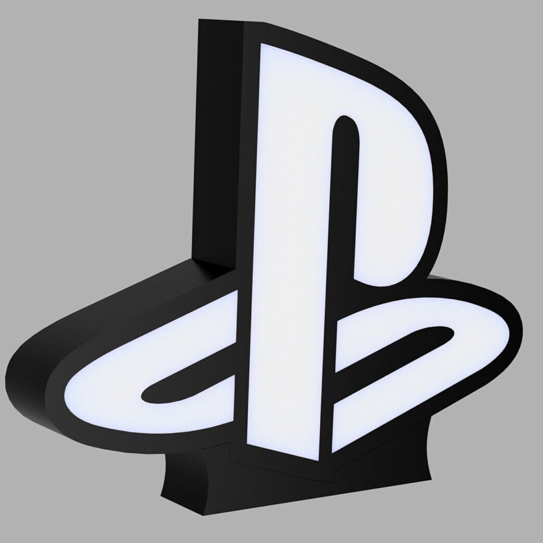 Playstation 3D Printed LED Light Box W/ Stand - Etsy