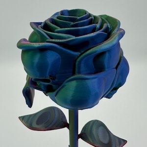 Forbidden Rose 3D Printed Sculpture With Skulls and Stand - Etsy