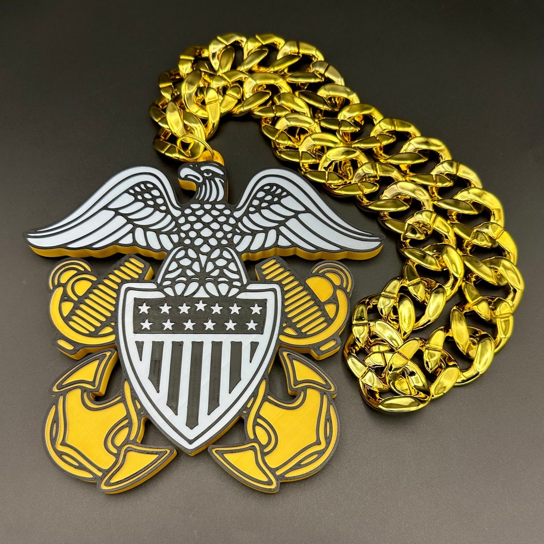 Oversized Navy Officer Chain - Etsy