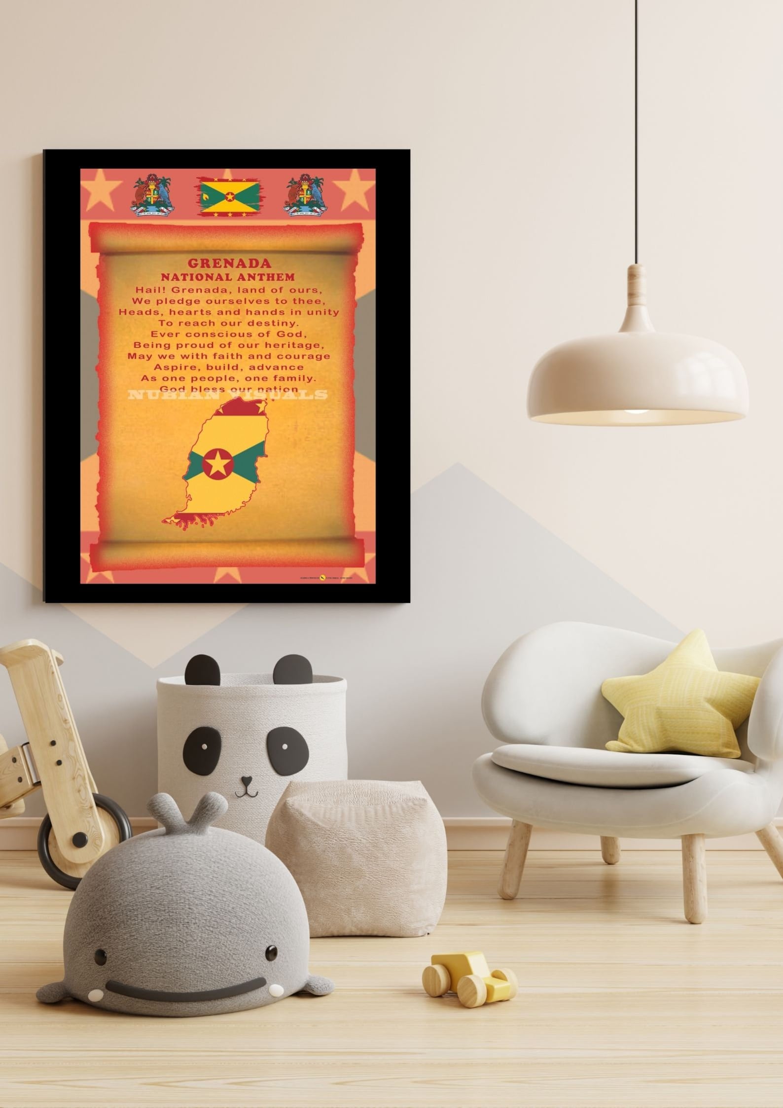 Grenada National Anthem Poster - A3 Size - Etsy