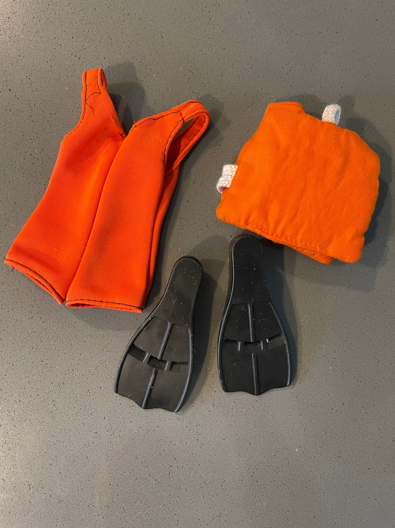 GI Joe Swimsuit, Life Jacket and Fins - Etsy