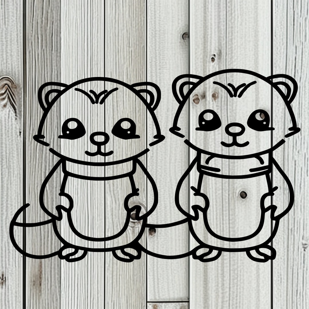 Cute Ferret SVG A Great Gift for Ferret Lovers Ferret SVG - Etsy