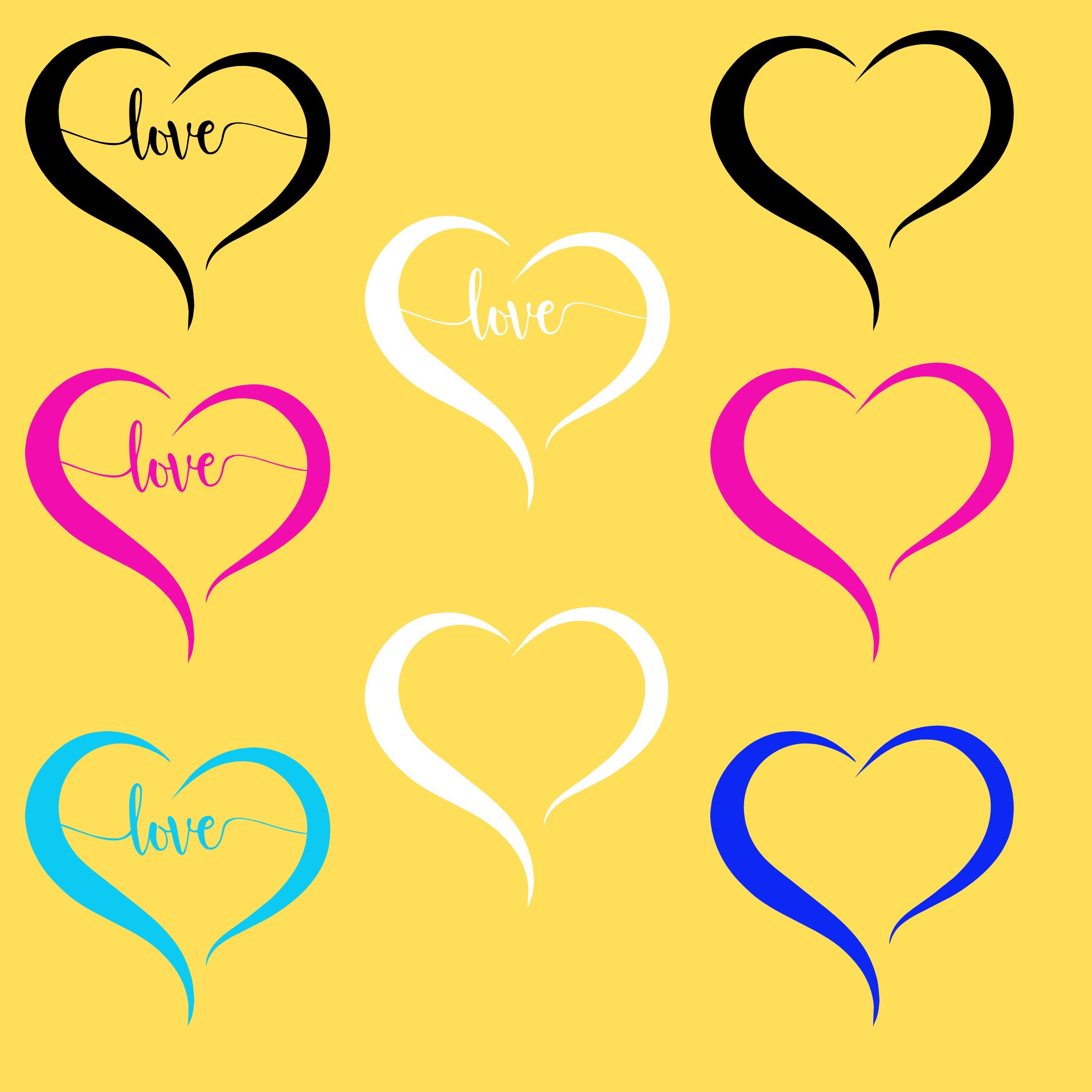 Heart Svg Bundle Heart Svg Hand Drawn Heart Svg Open Heart - Etsy