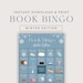 Winter Book Bingo | Printable TBR Reading Challenge | Winter-themed ...