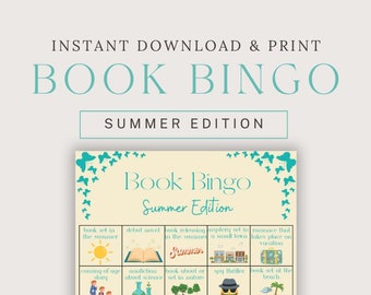 Spring Book Bingo | Printable TBR Reading Challenge | Spring-themed ...