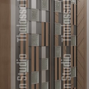 Partition Design Room Dividing Partition Wall Hanging Metal Glass ...