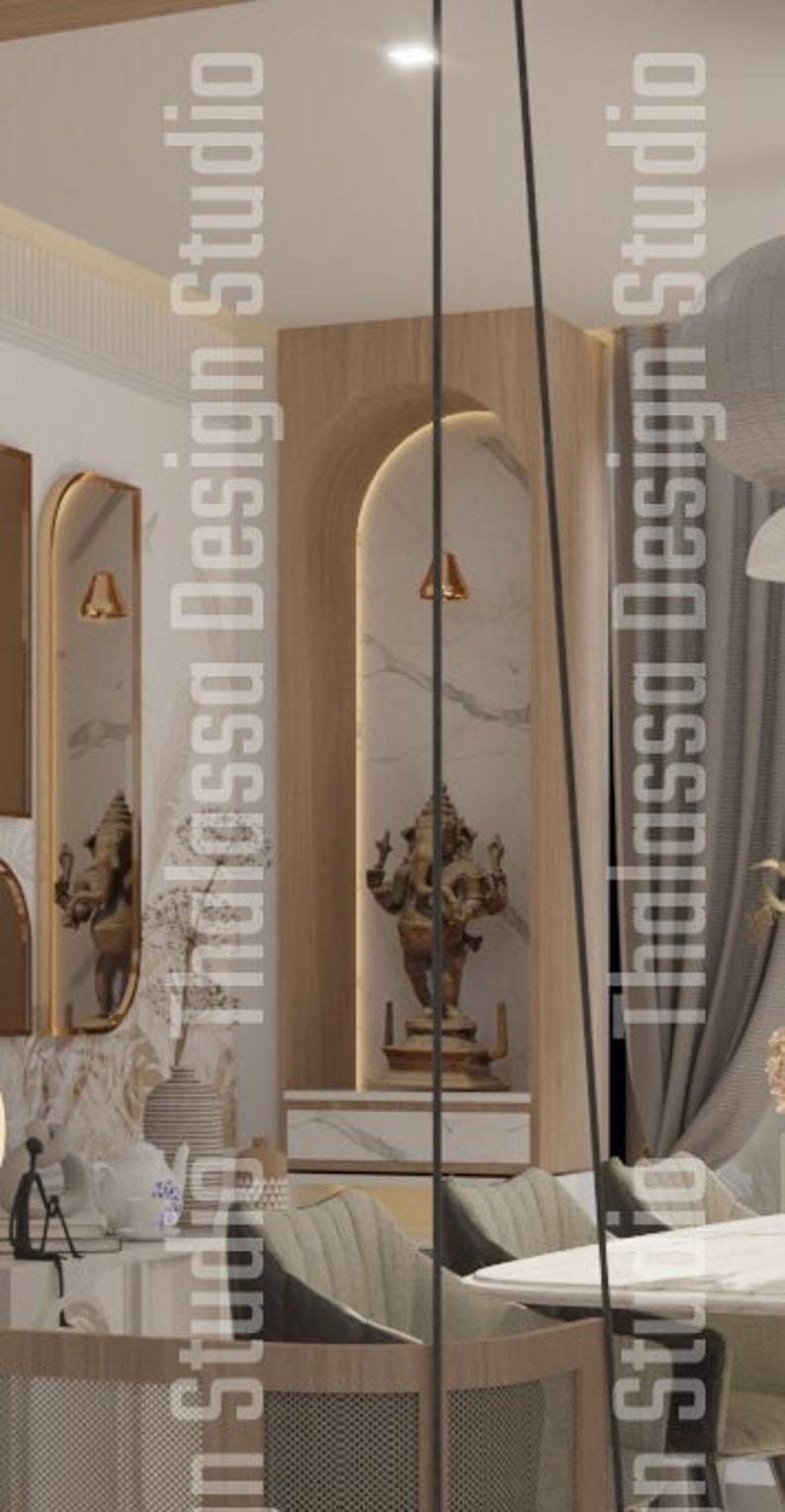 Small Mandir Living Room Mandir Mandir With Veneer and Stone Drawer CAD ...