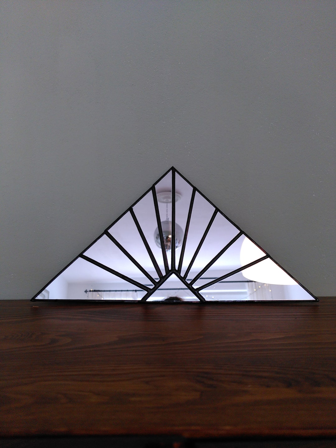 Art Deco Inspired Triangle Mirror - Etsy