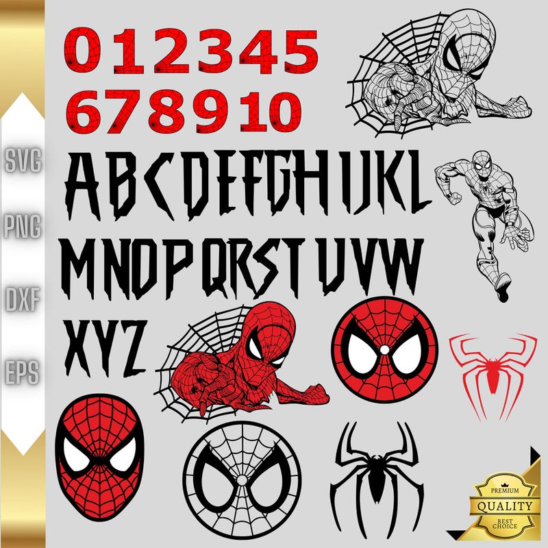 Spiderman Letters - Etsy