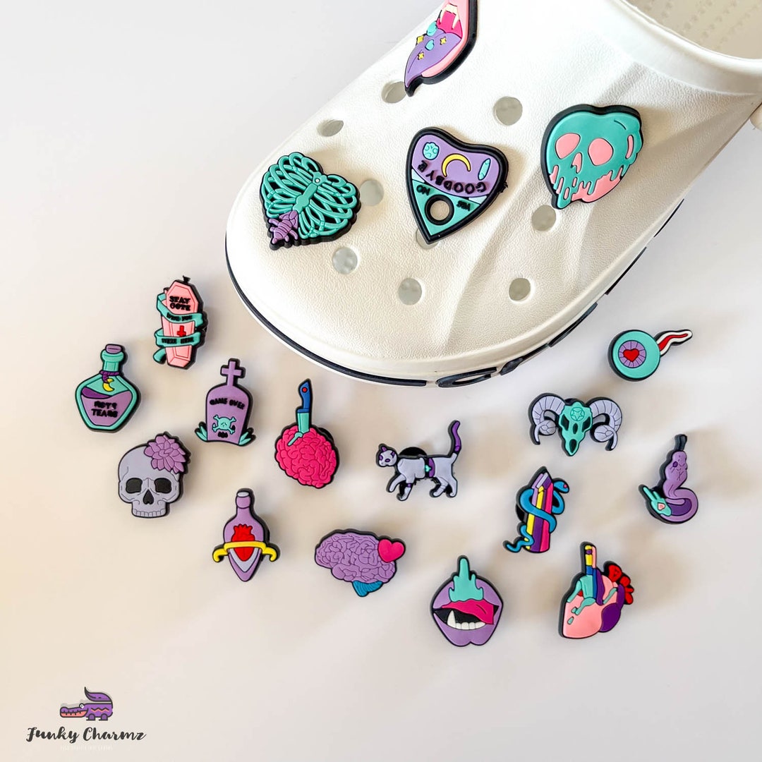 Mysticism Skeleton Tombstone Shoe Charms Crocs Charms - Etsy