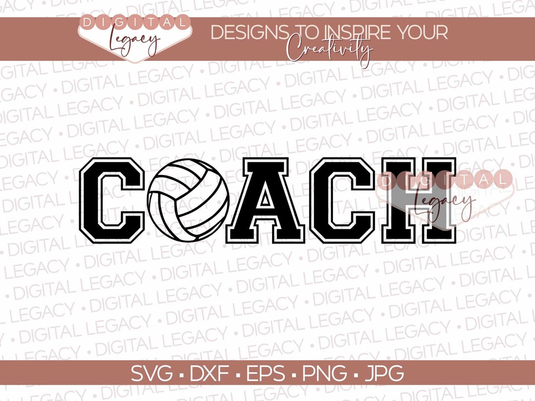 Volleyball Coach Svg Volleyball Svg Volleyball Coach Svg Instant ...