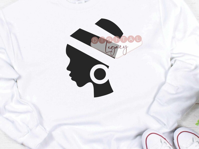 Africa Woman Silhouette Svg Black Woman Svg Black Queen Svg Afro Woman